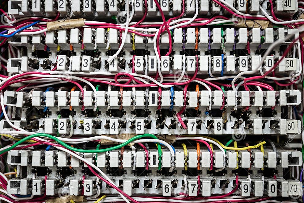 Inside Private Automatic Branch Exchange Telephone PABX System is Old ...