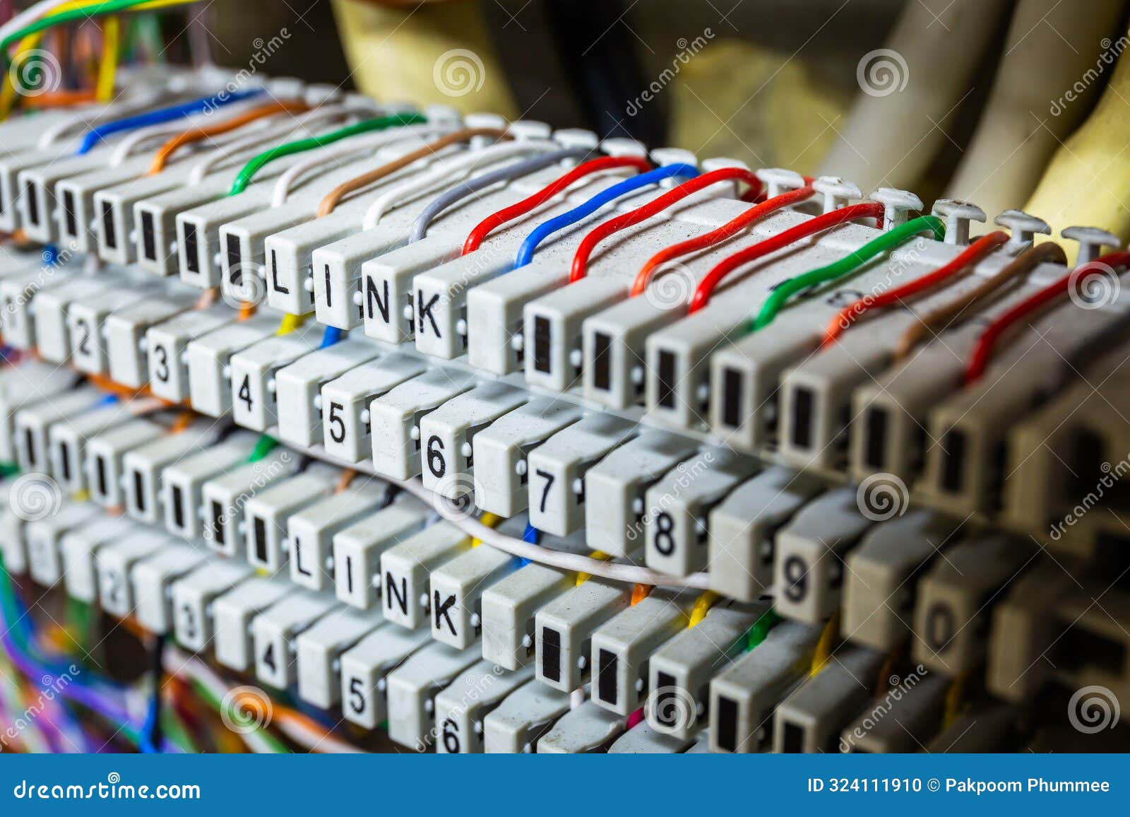 Inside Private Automatic Branch Exchange Telephone PABX System is Old ...