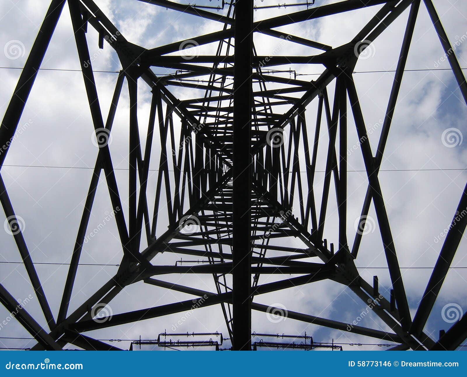 Inside the pylon stock photo. Image of supply, facility - 58773146