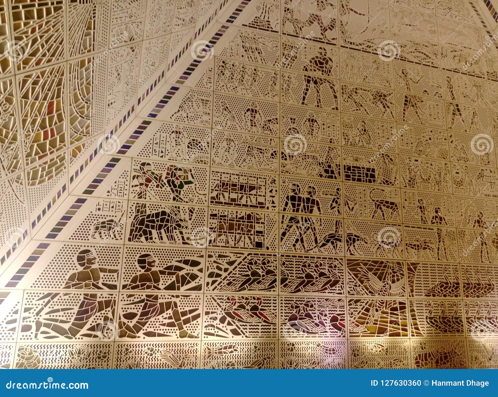 Inside a pyramid stock photo. Image of interiors, inside - 127630360