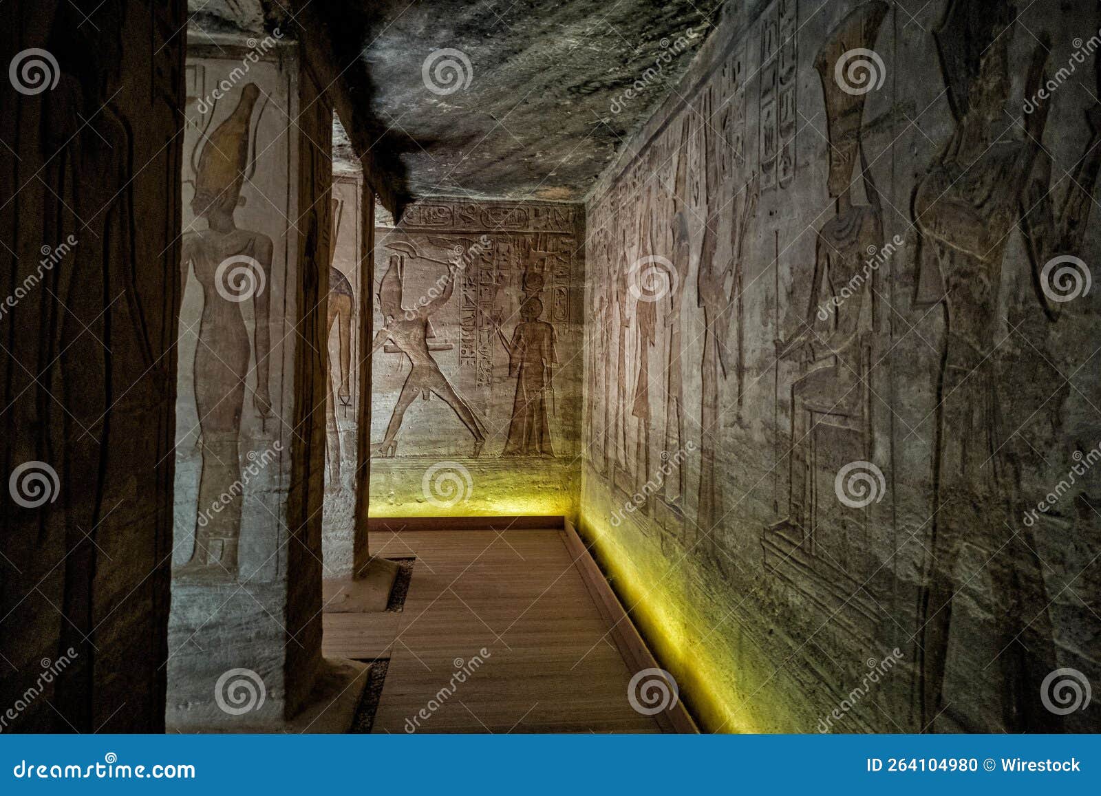 Inside of the Pyramids and Temples Around Cairo and Luxor in Egypt ...