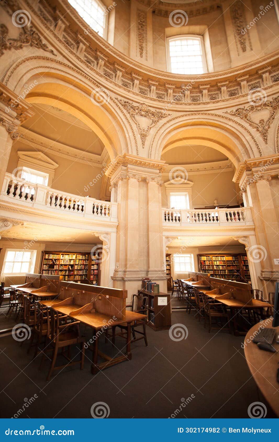 Inside the Radcliffe Camera Library in Oxfordshire in the UK Editorial ...