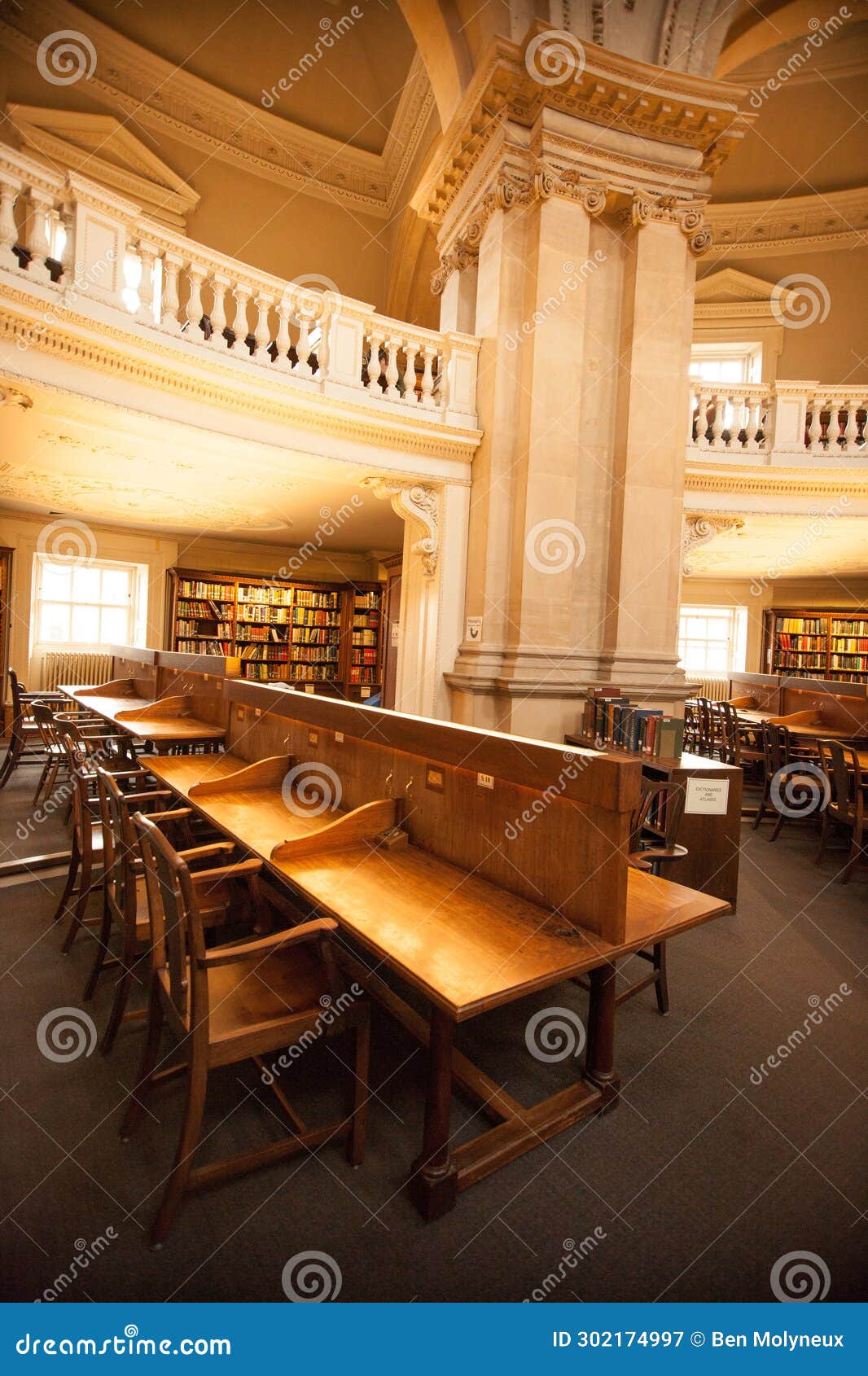 Inside the Radcliffe Camera Library in Oxfordshire in the UK Editorial ...
