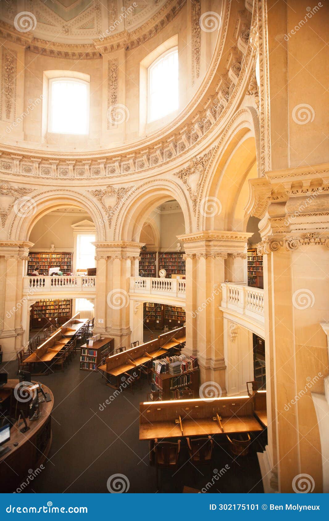 Inside the Radcliffe Camera Library in Oxfordshire in the UK Editorial ...