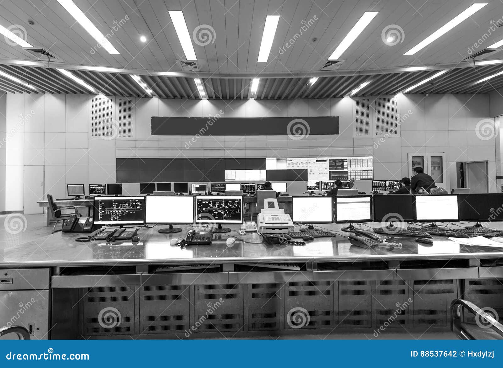 Inside the Railway Control Room Stock Photo - Image of station, space ...