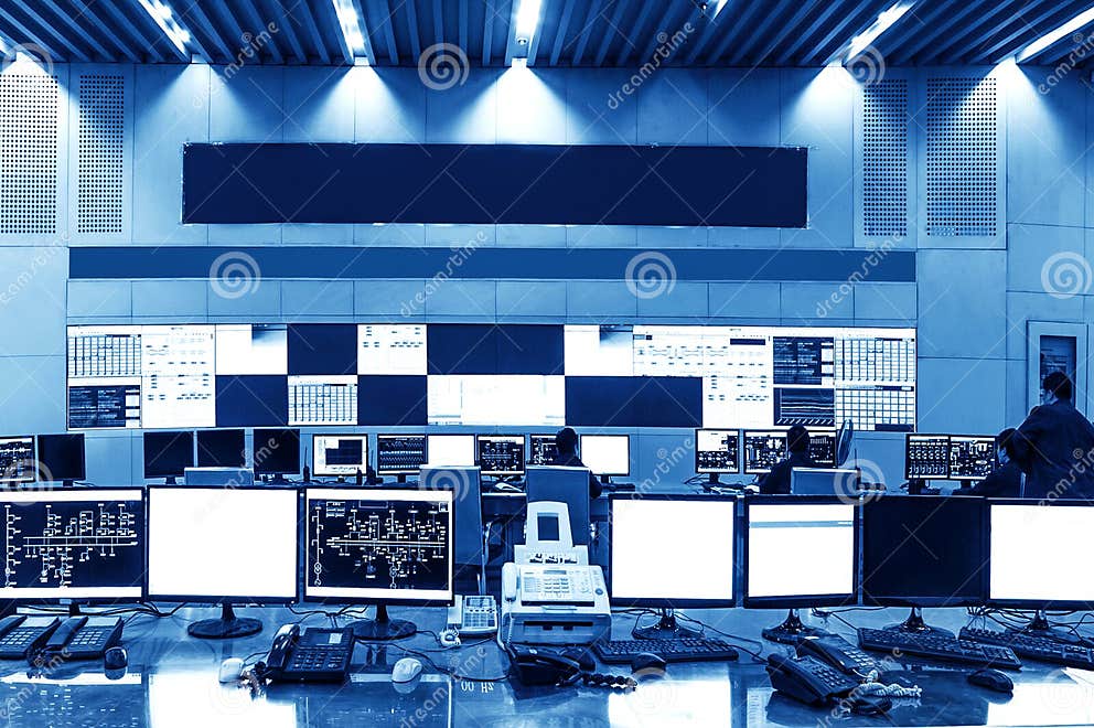 Inside the Railway Control Room Stock Image - Image of internal ...