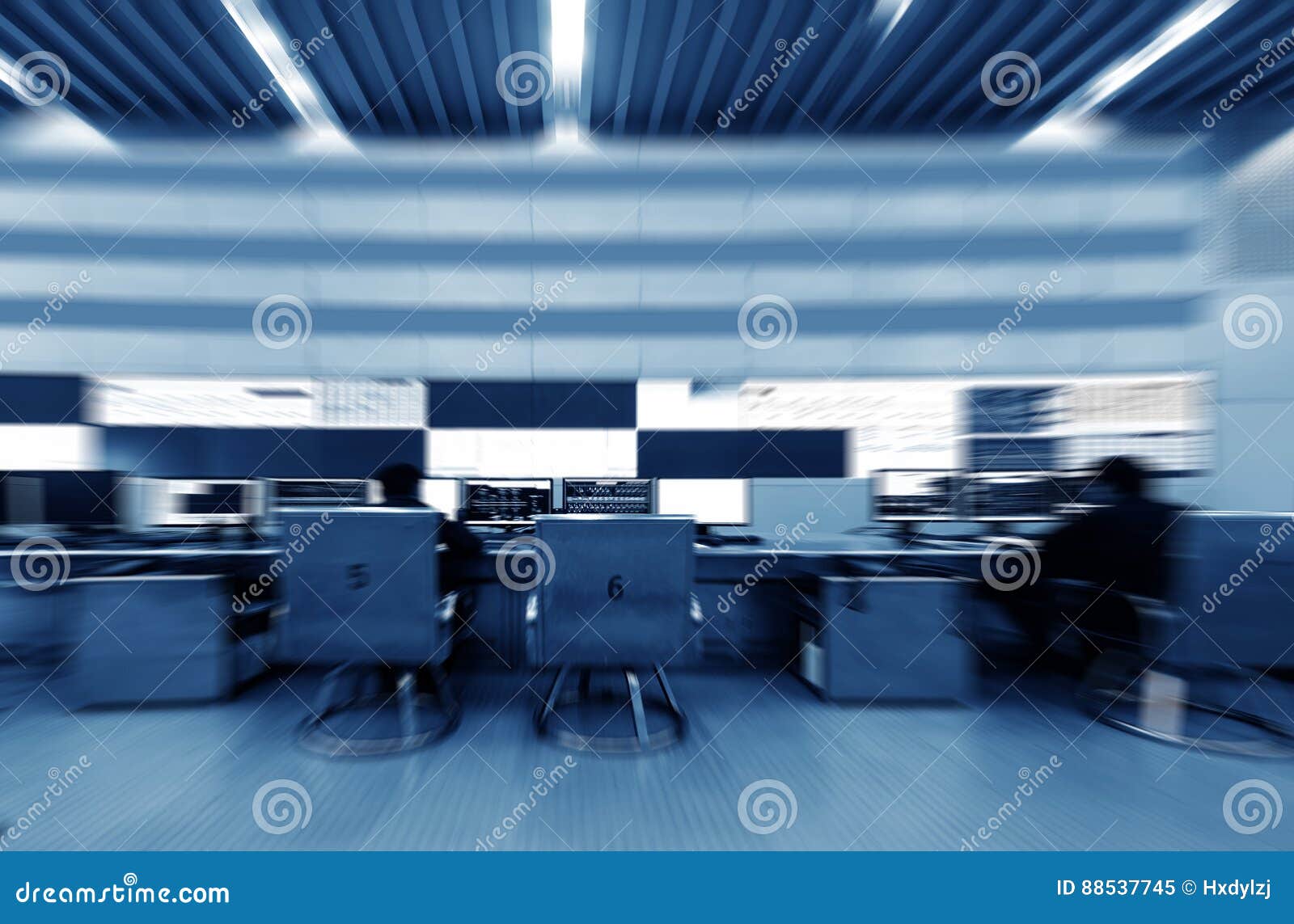 Inside the Railway Control Room Stock Image - Image of modern, physics ...