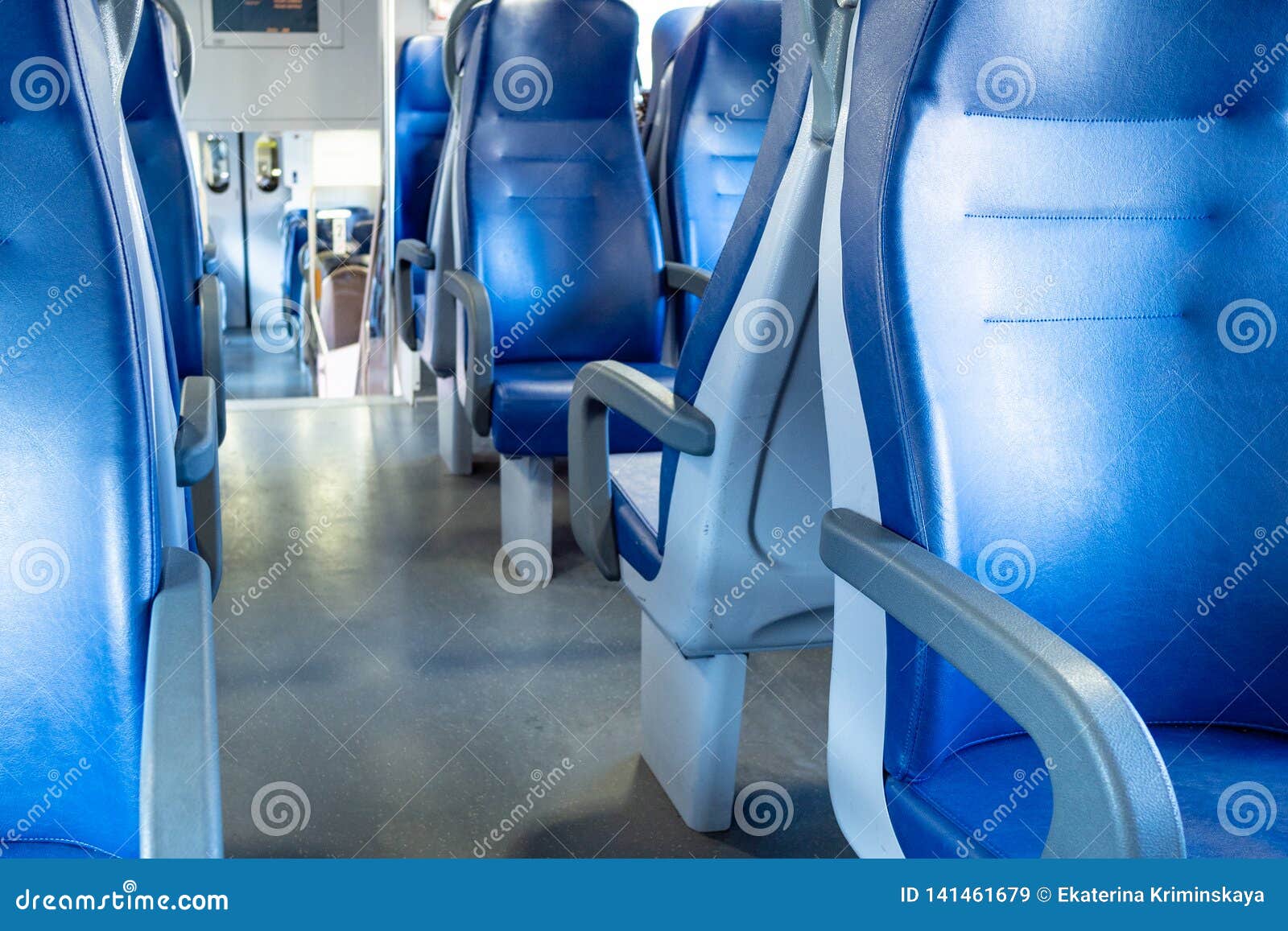 Inside of Railway Passenger Car in Italy Stock Image - Image of chair ...