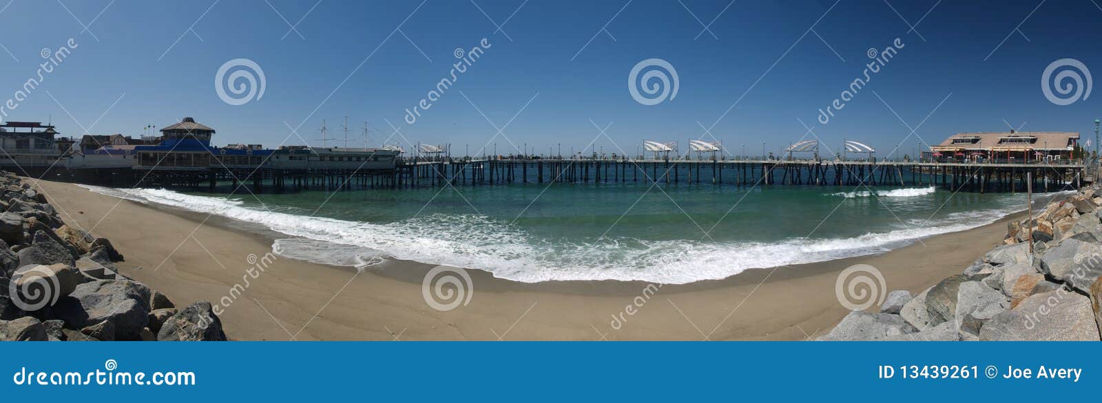 Inside Redondo Beach pier stock image. Image of surf - 13439261