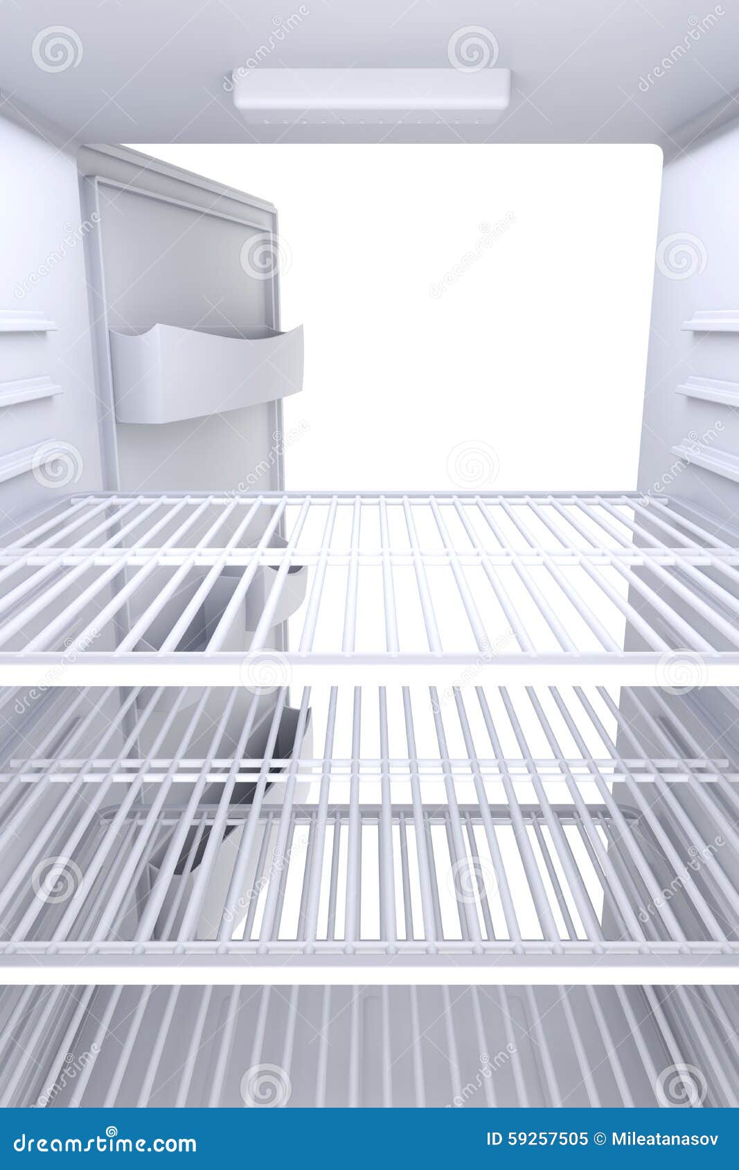 Inside of refrigerator stock illustration. Illustration of refrigerator ...