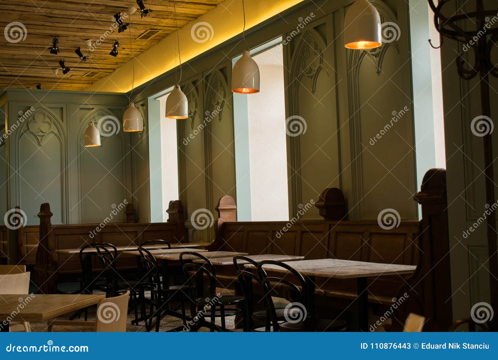 Inside a restaurant stock image. Image of room, luxury - 110876443