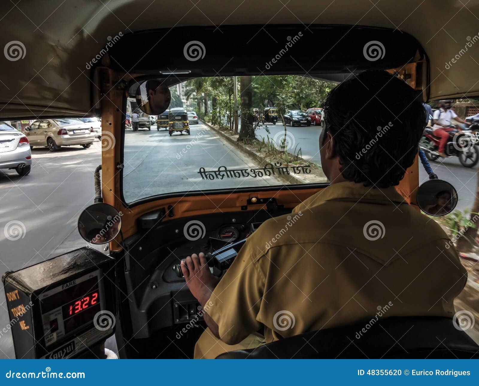 Inside a Rickshaw editorial image. Image of speed, road - 48355620