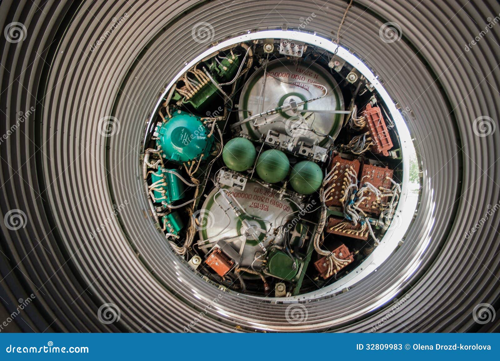 Inside the rocket stock image. Image of missilery, circle - 32809983