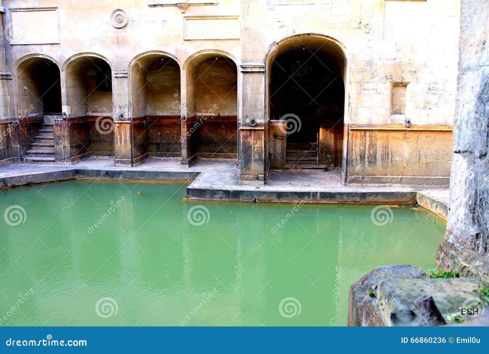 Inside the Roman Baths, Bath, England. Stock Photo - Image of rome ...