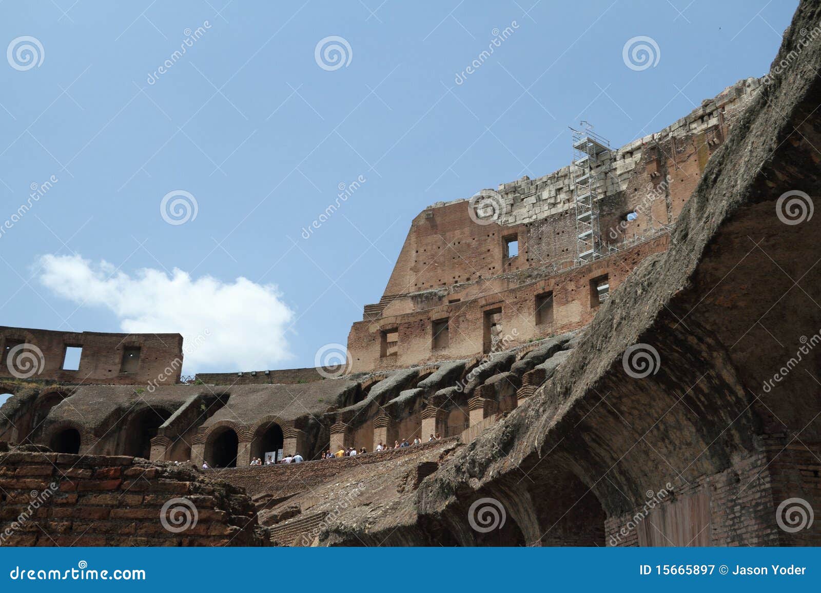 Inside the Roman Coliseum stock image. Image of roma - 15665897