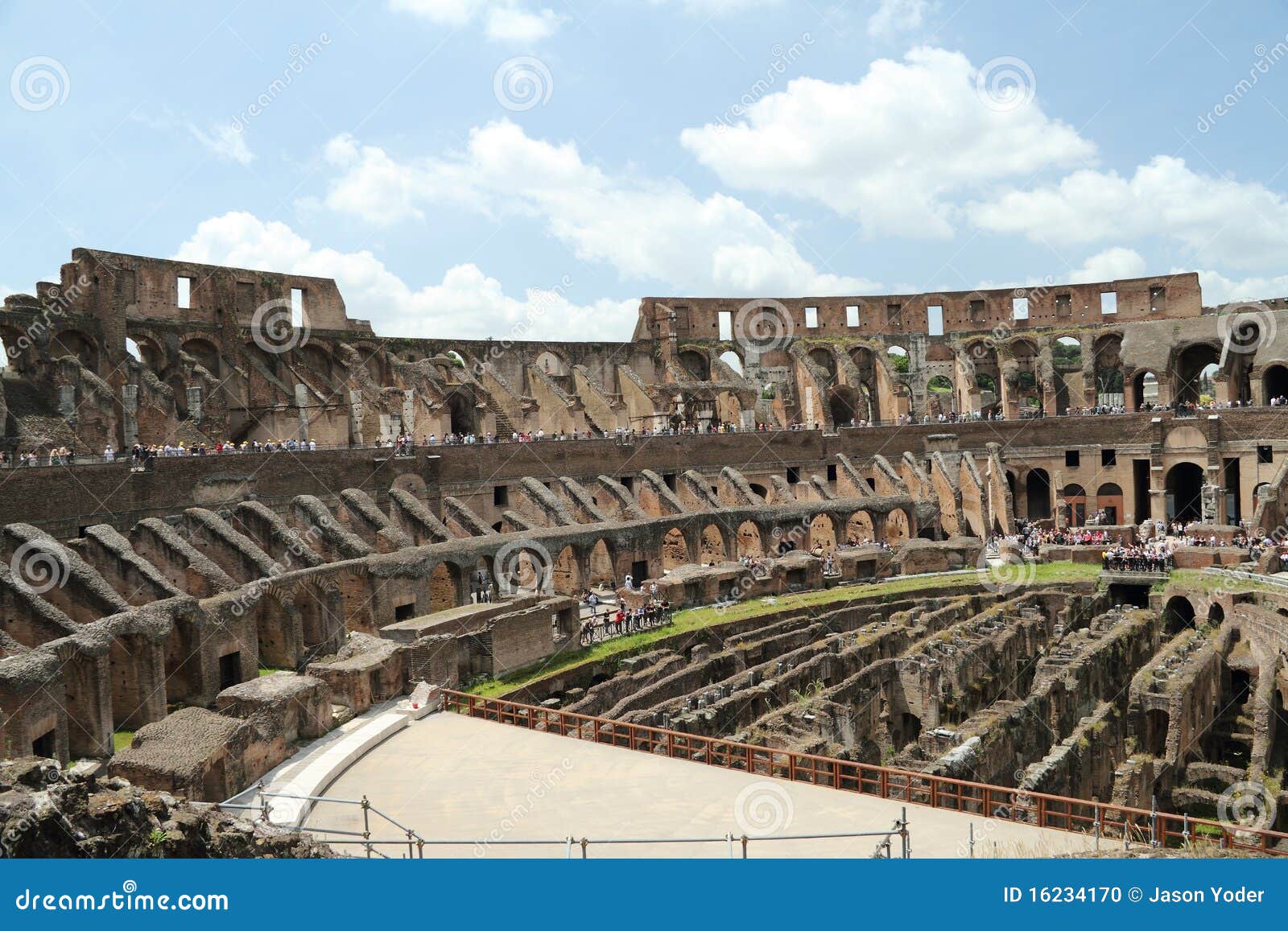 Inside the Roman Coliseum stock photo. Image of rome - 16234170