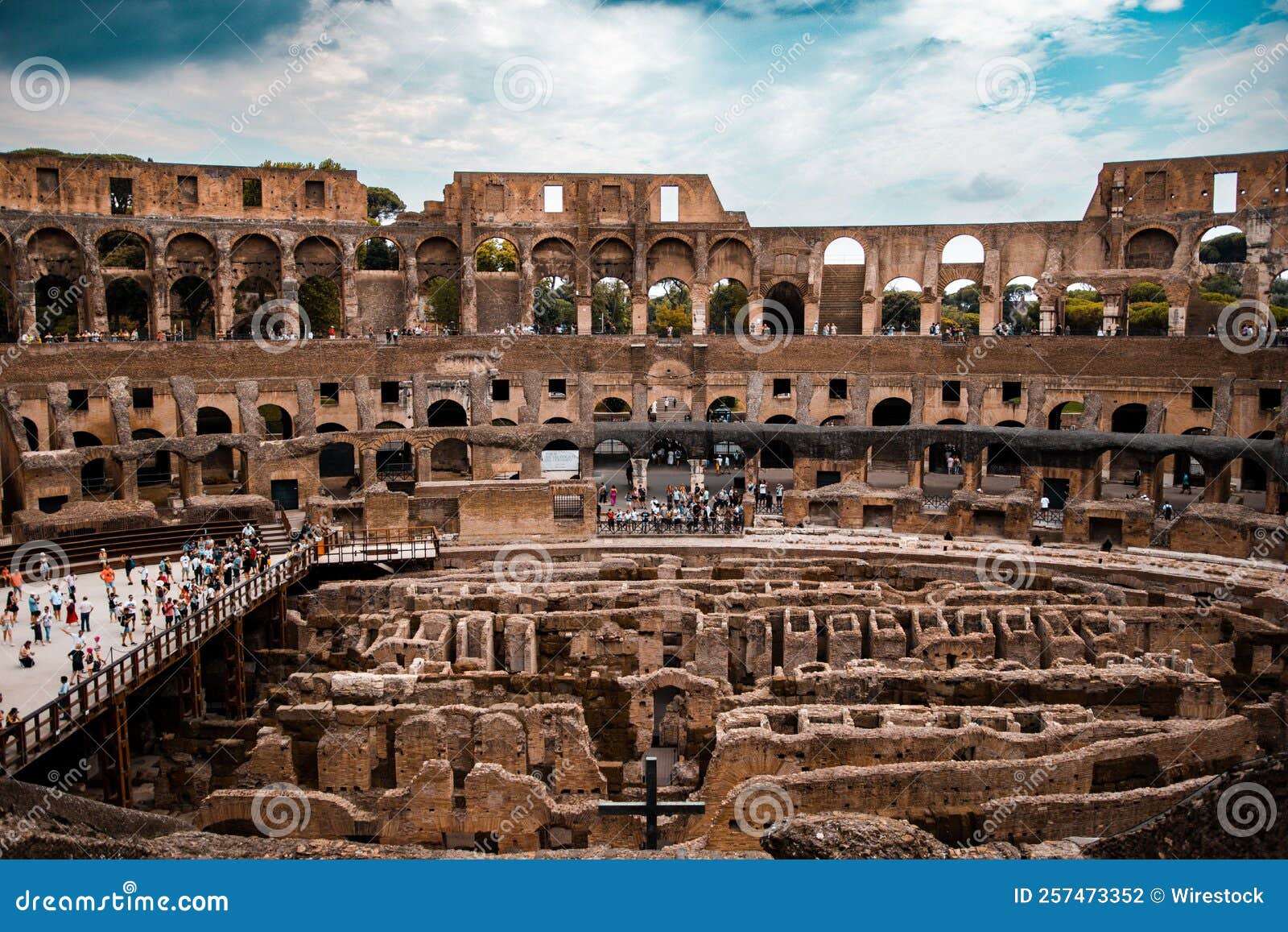 Inside the Roman Colosseum, Italy Stock Photo - Image of colosseum ...
