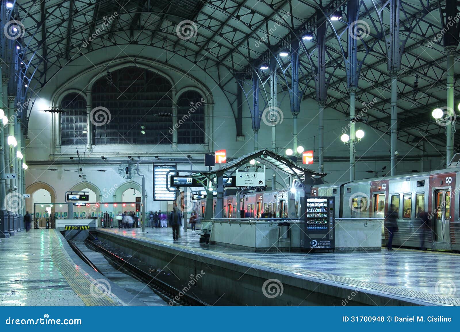 Inside Rossio Station. Lisbon. Portugal Editorial Stock Photo - Image ...
