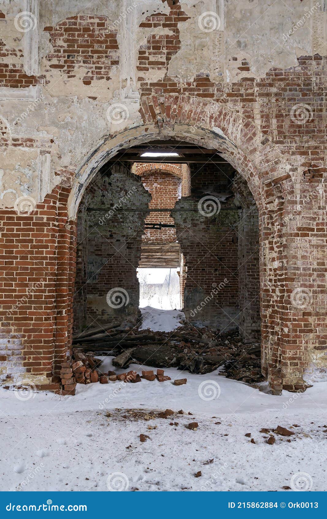 Inside The Ruined Temple Stock Image | CartoonDealer.com #216413209