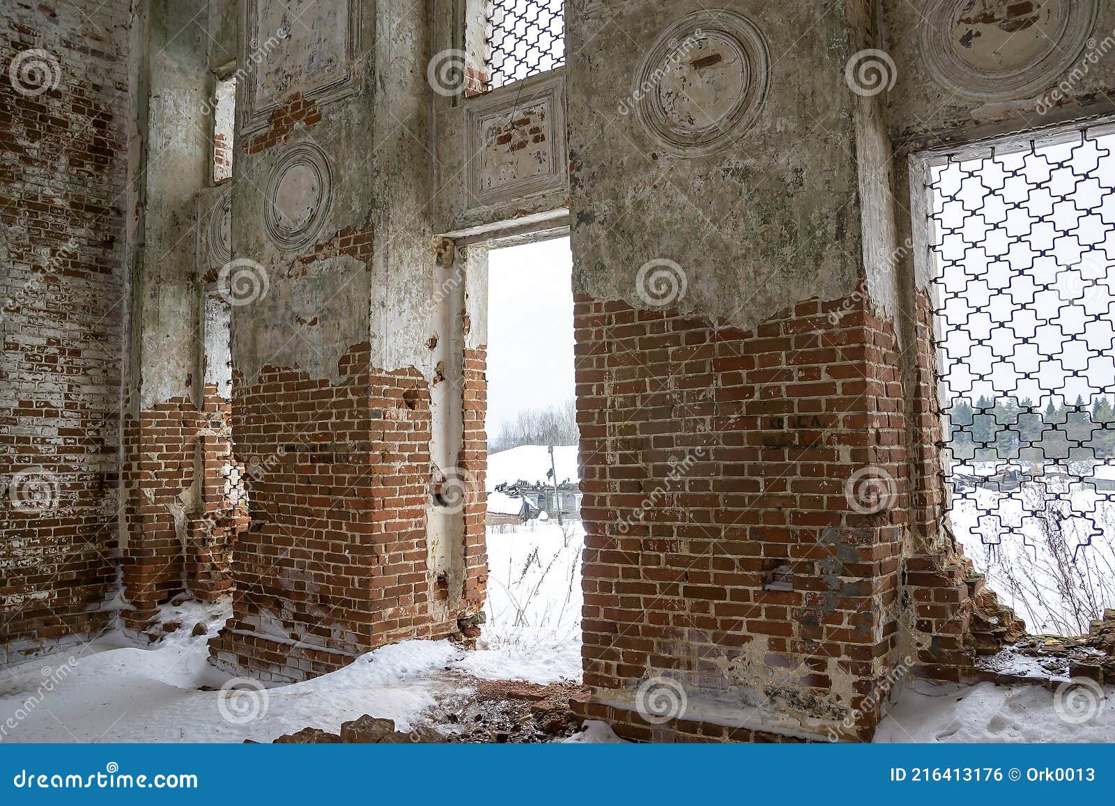 Inside The Ruined Temple Stock Photography | CartoonDealer.com #216413240