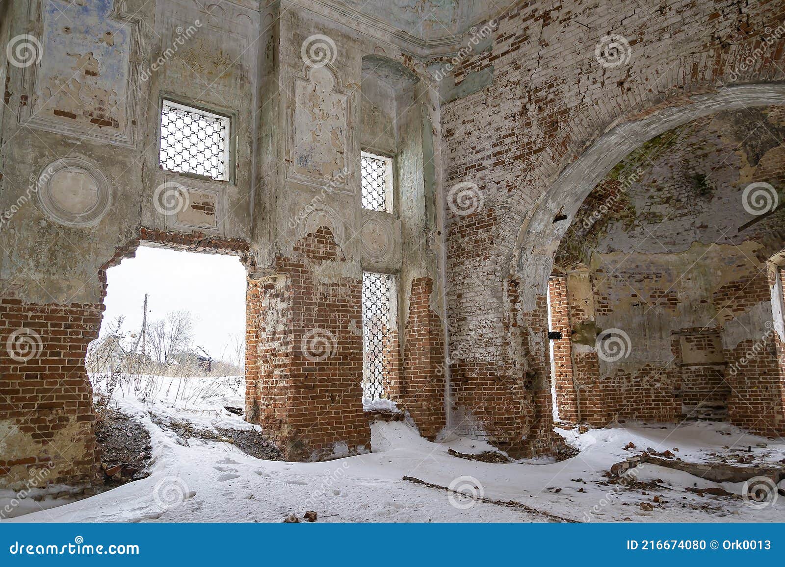 Inside The Ruined Temple Stock Photography | CartoonDealer.com #216413240