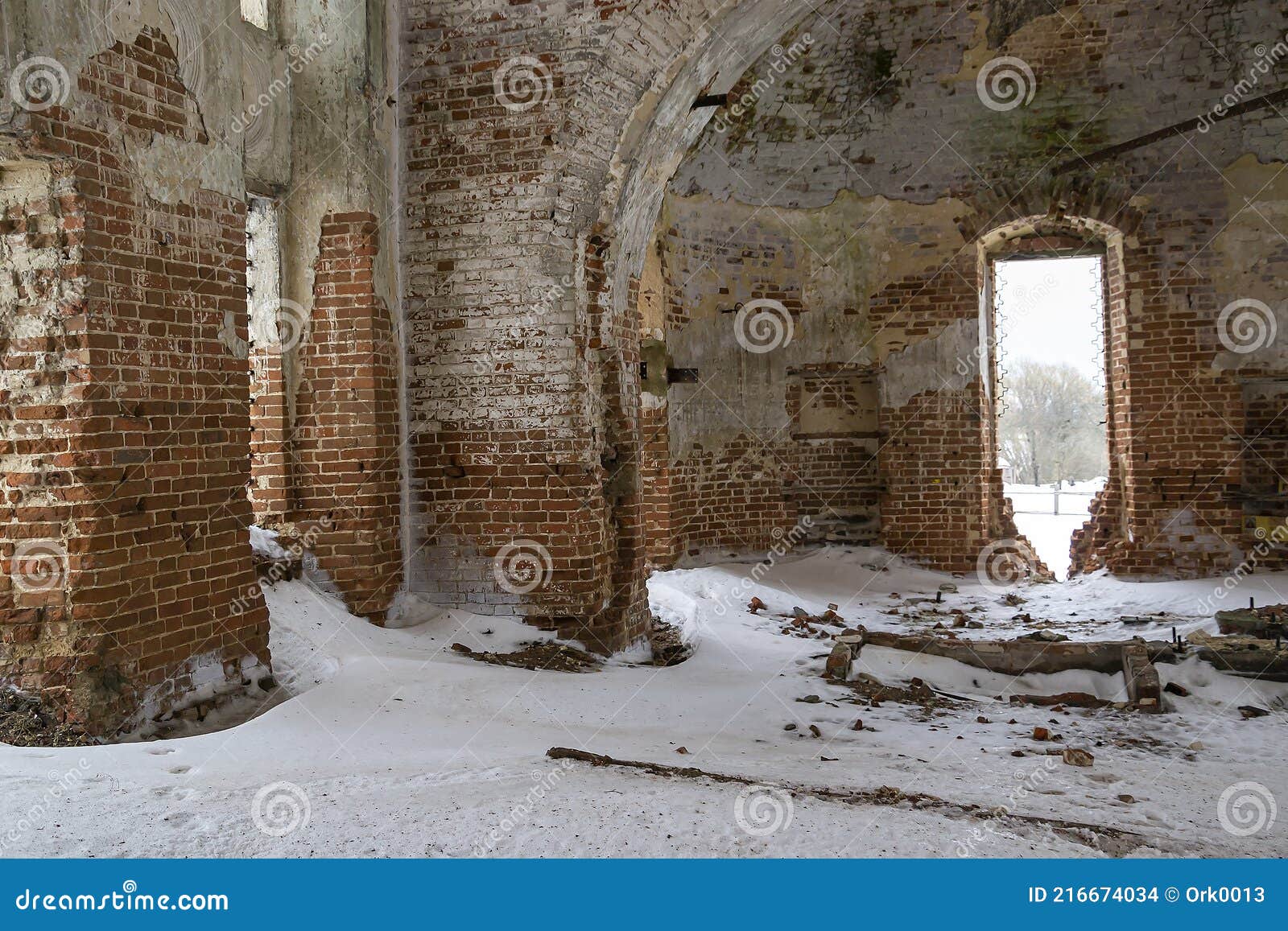 Inside The Ruined Temple Stock Photo | CartoonDealer.com #216674034
