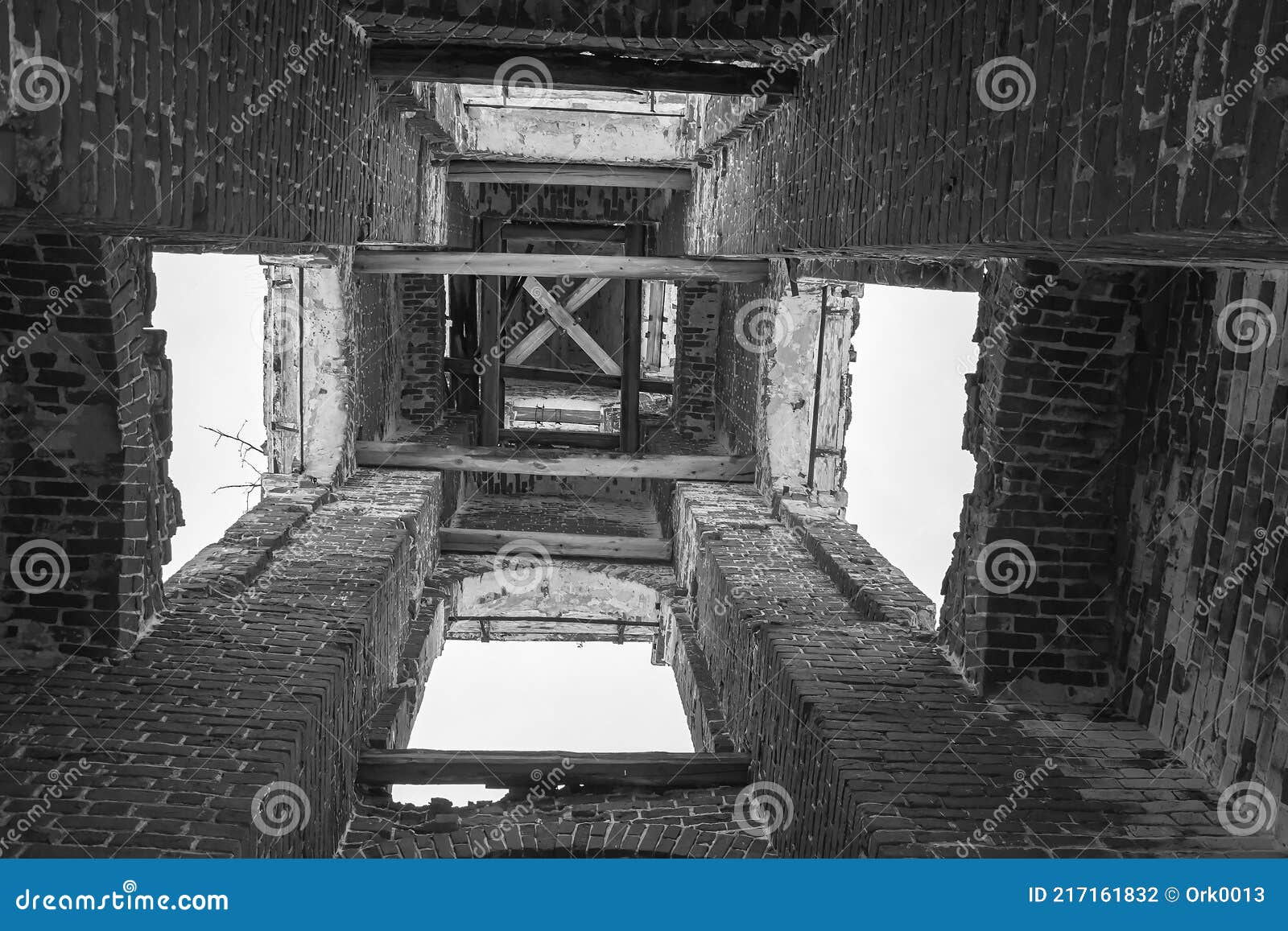 Inside the ruined temple stock photo. Image of cross - 217161832