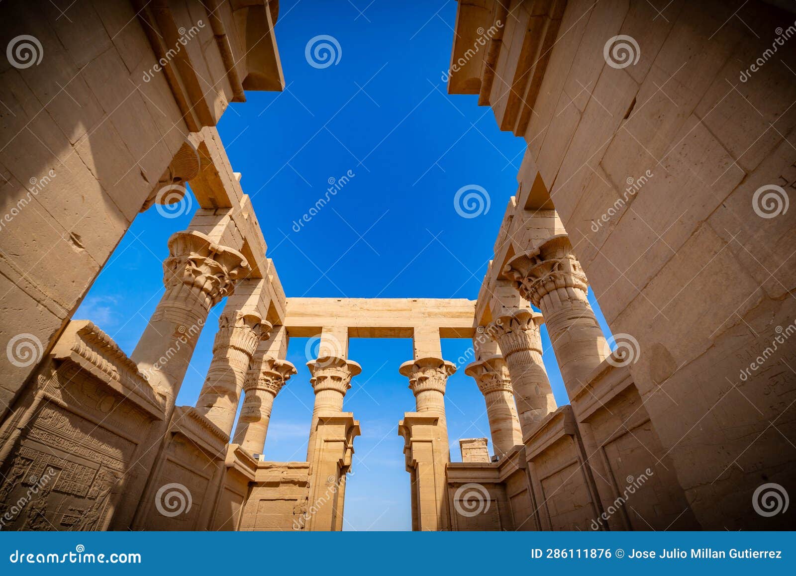 View of Philae Temple Island - Aswan Egypt Stock Photo - Image of ...