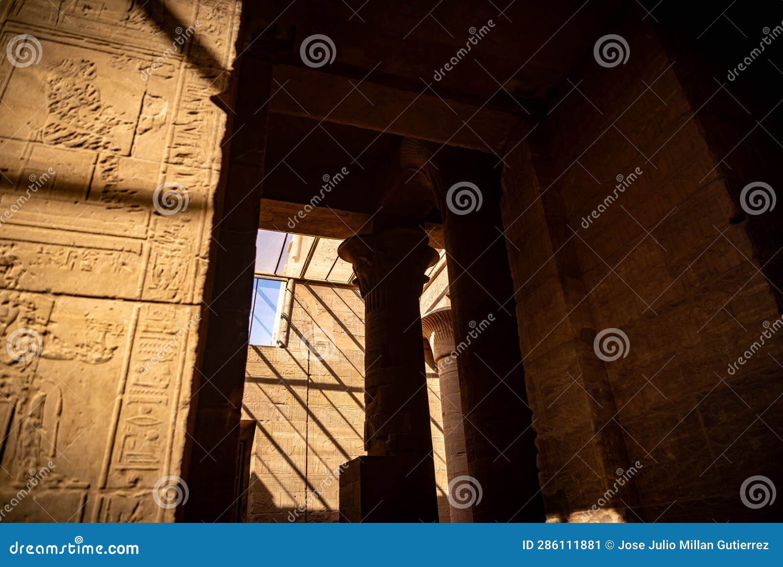 View of Philae Temple Island - Aswan Egypt Stock Image - Image of ...
