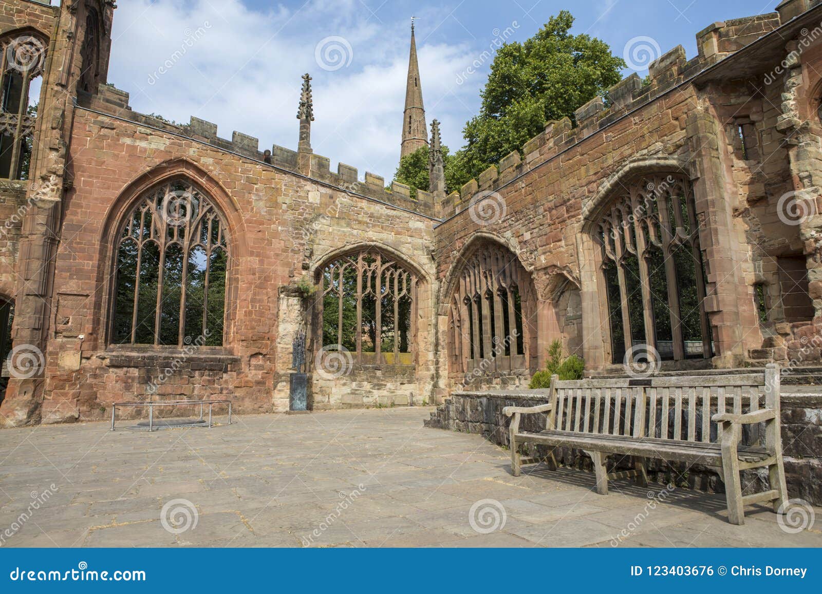 Ruins of Coventry Cathedral in the UK Stock Photo - Image of history ...