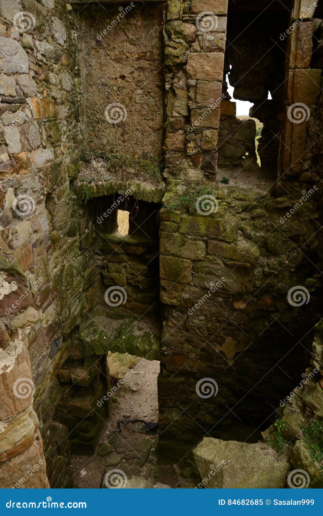 Inside the Ruins stock image. Image of stonework, castle - 84682685