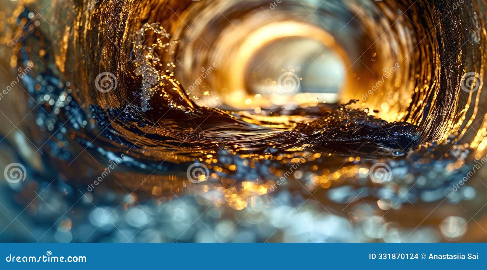 Inside a rusty sewer pipe stock photo. Image of mill - 331870124