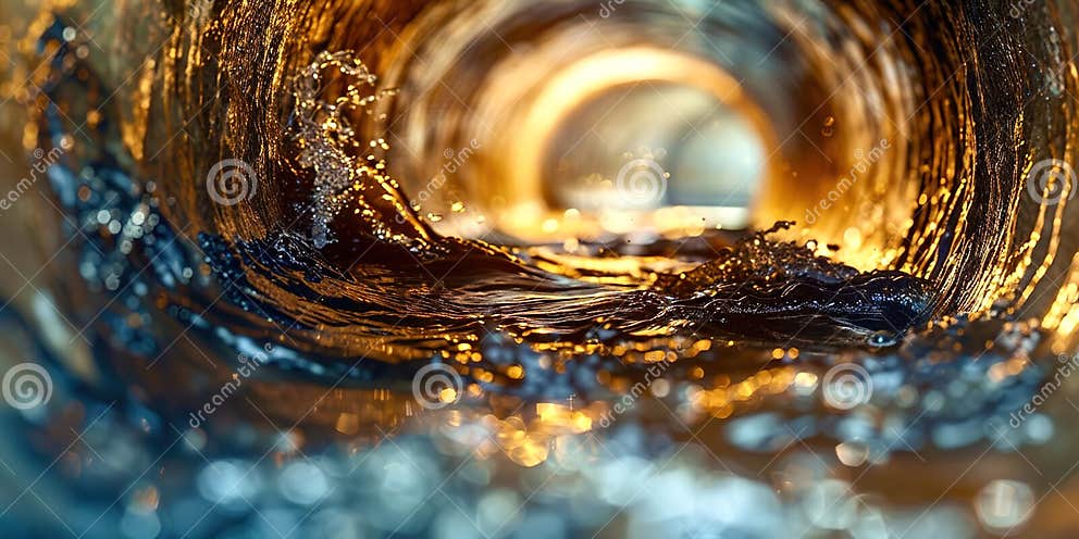 Inside a rusty sewer pipe stock photo. Image of mill - 331870124