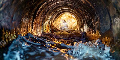 Inside a rusty sewer pipe stock image. Image of duct - 331871189