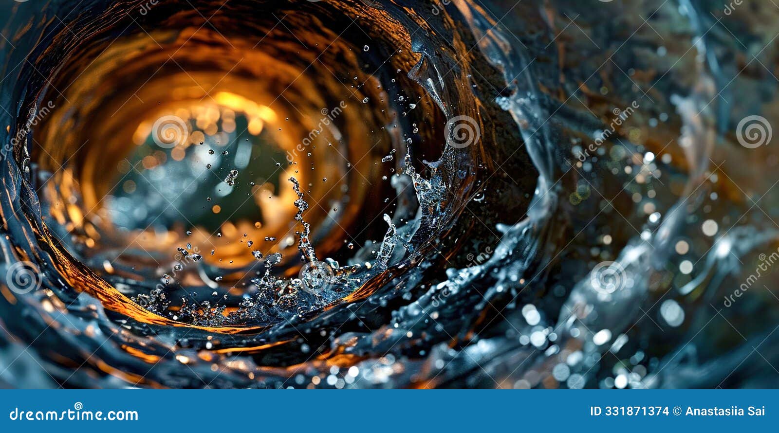 Inside a rusty sewer pipe stock photo. Image of industry - 331871374