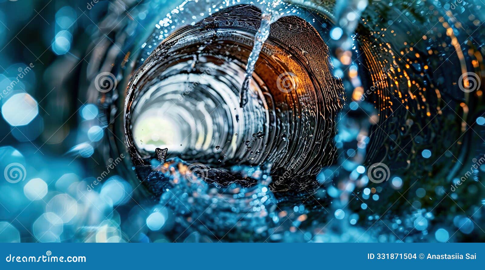 Inside A Rusty Sewer Pipe Stock Photography | CartoonDealer.com #331871504