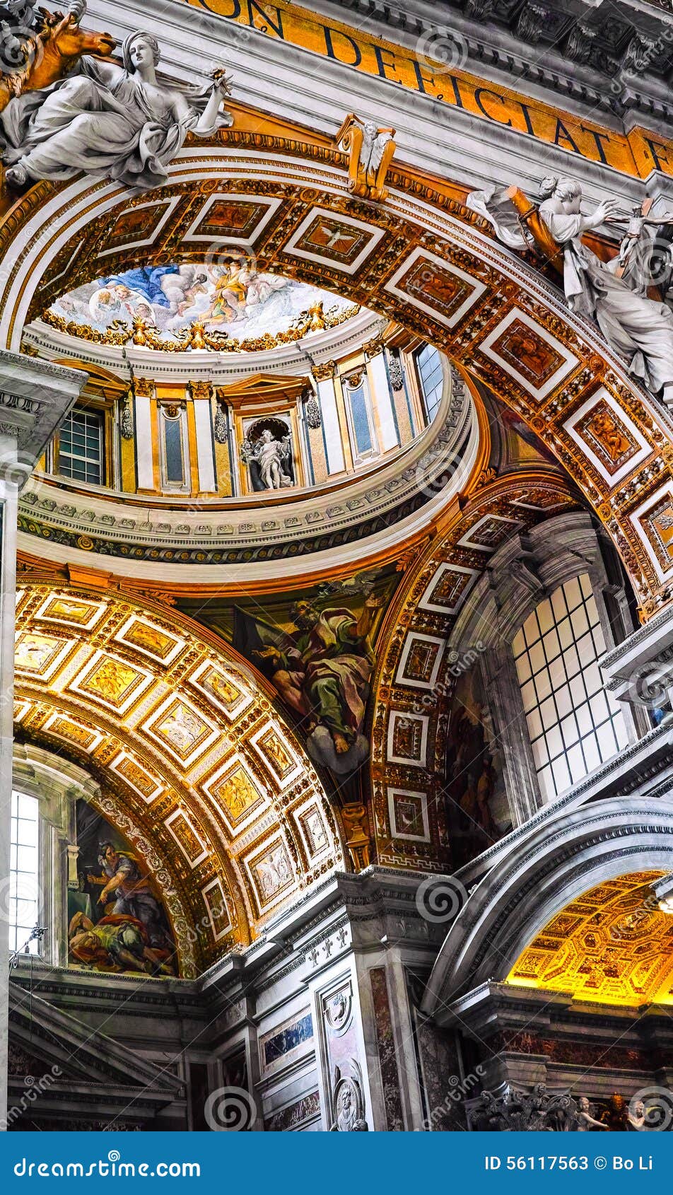 Inside Saint Peter S Basilica Editorial Stock Photo - Image of church ...