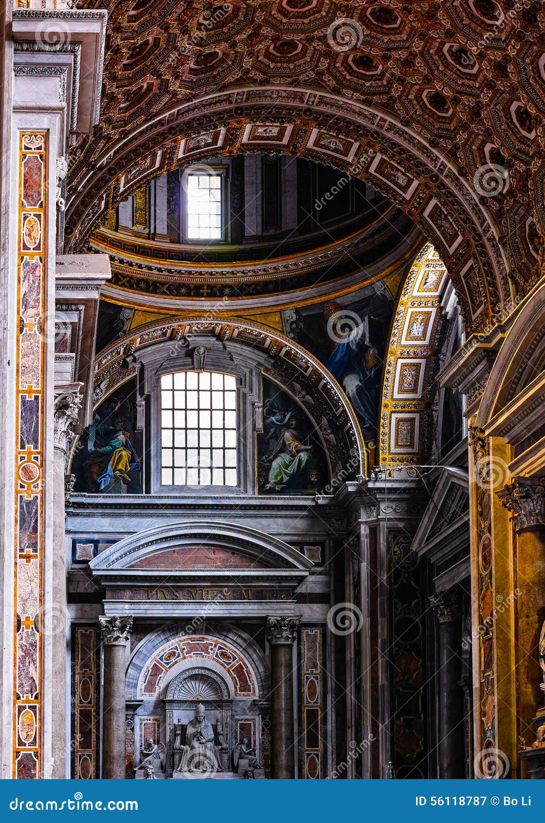 Inside Saint Peter S Basilica Editorial Photography - Image of baroque ...