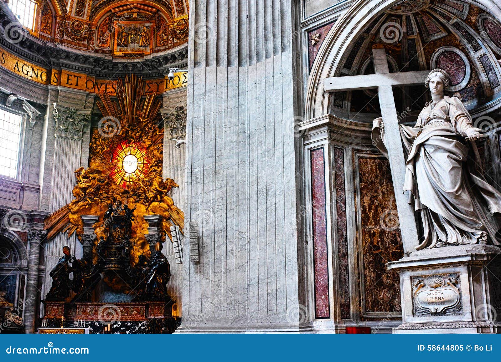 Inside Saint Peter S Basilica Editorial Image - Image of famous ...
