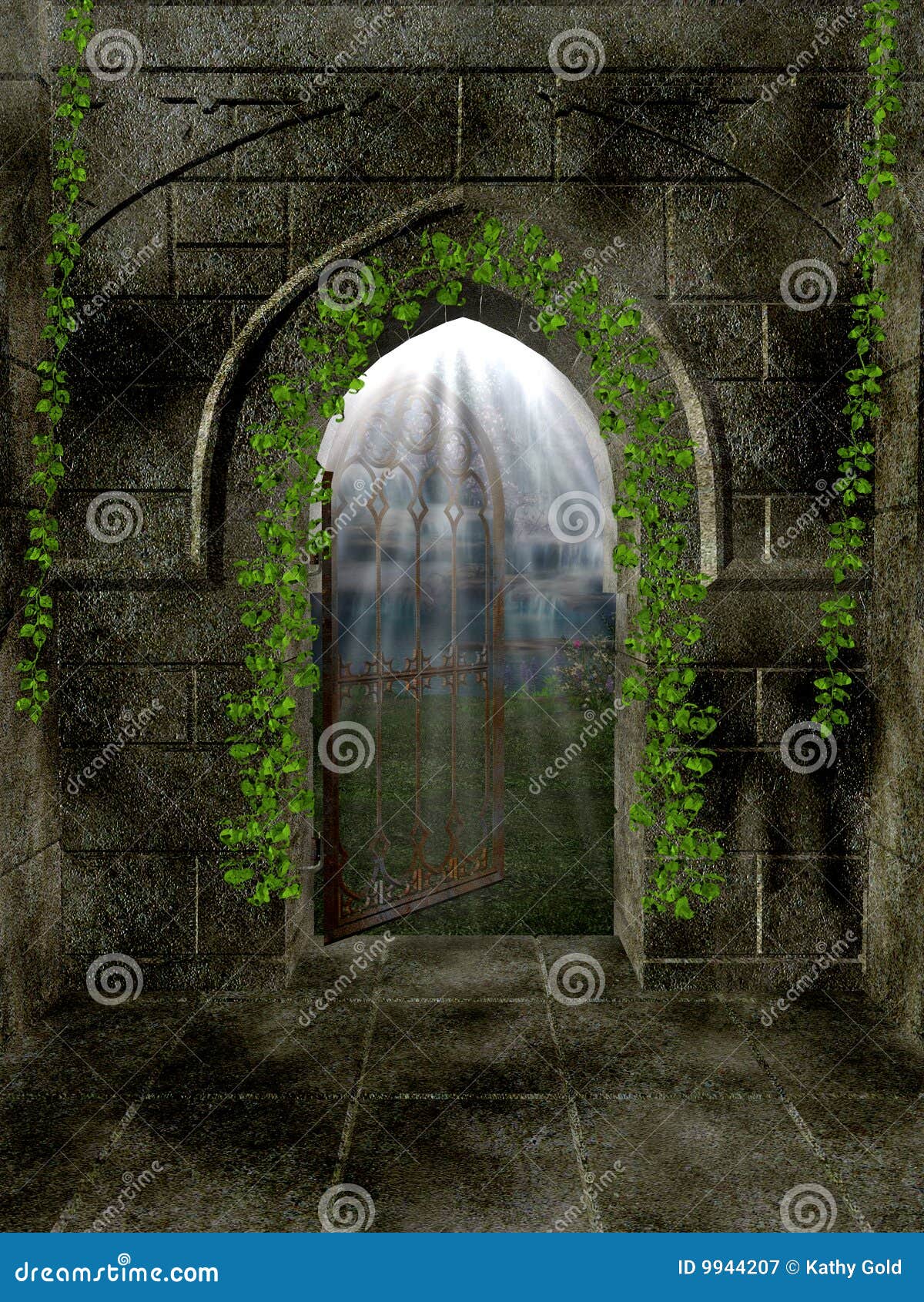 Inside Sanctuary Background Stock Illustration - Illustration of woods ...