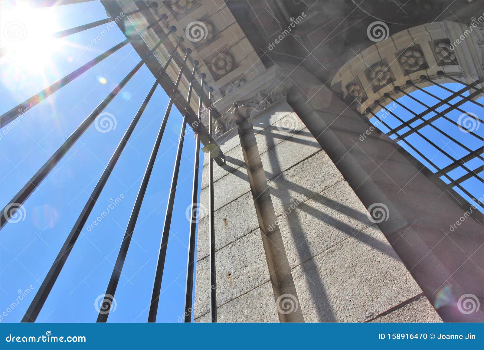The inside of Sather Tower stock photo. Image of bell - 158916470