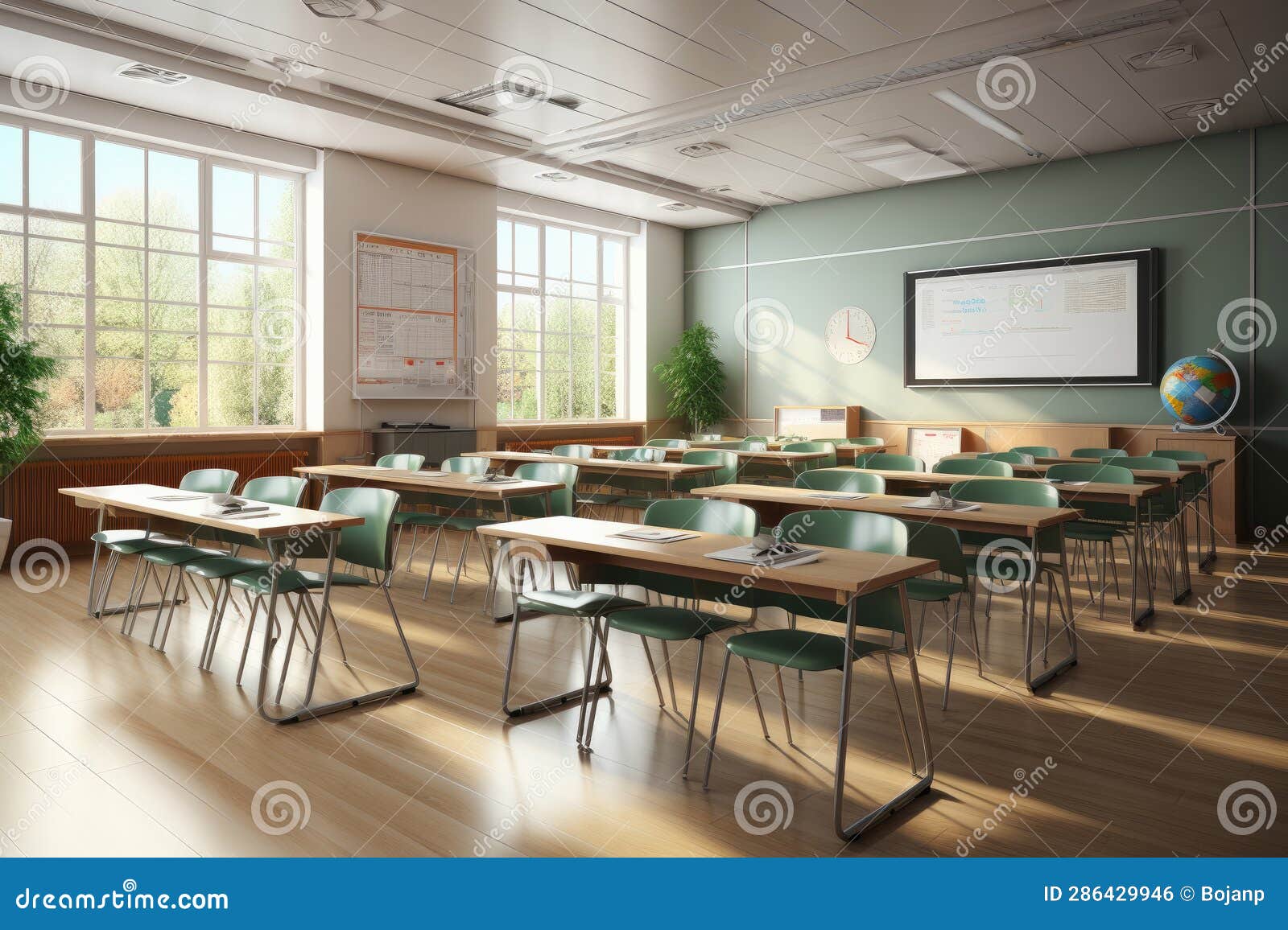 Inside the School Classroom. Step into a World of Learning. AI ...
