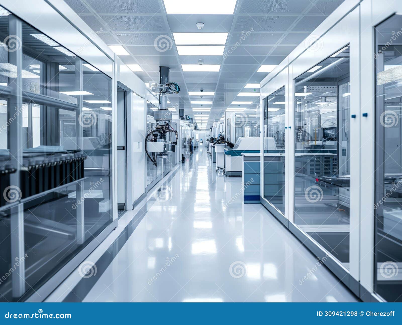 Inside the Semiconductor Lab Stock Photo - Image of manufacture, room ...