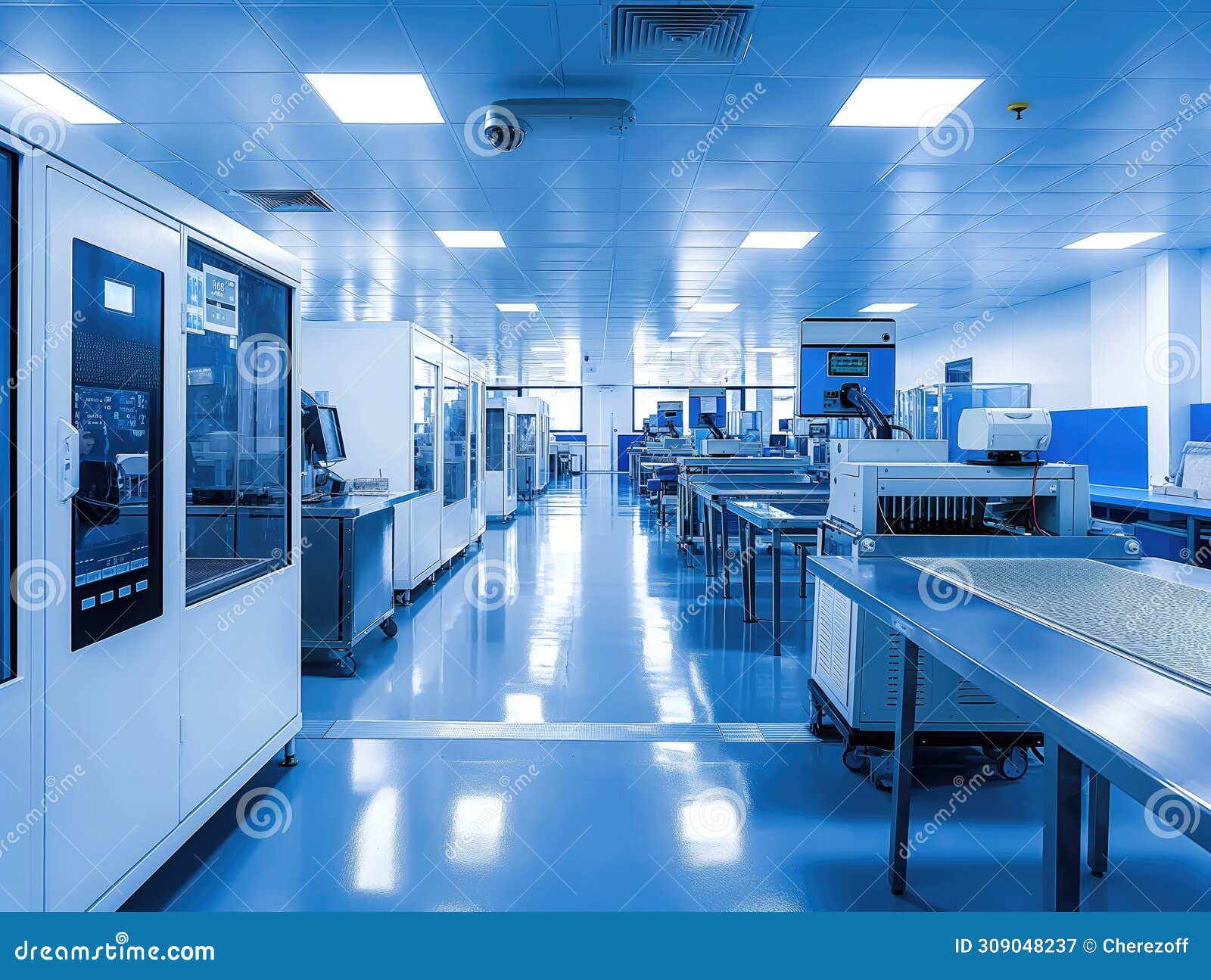 Inside the Semiconductor Lab Stock Image - Image of machine, work ...
