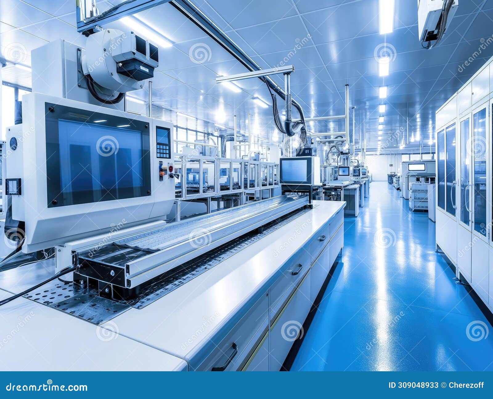 Inside the Semiconductor Lab Stock Image - Image of laboratory, machine ...