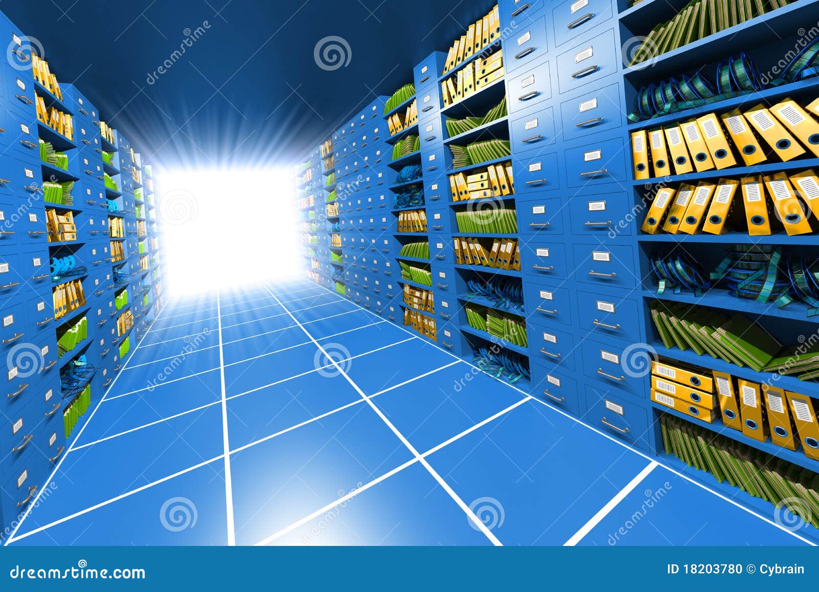 Inside server stock illustration. Illustration of center - 18203780