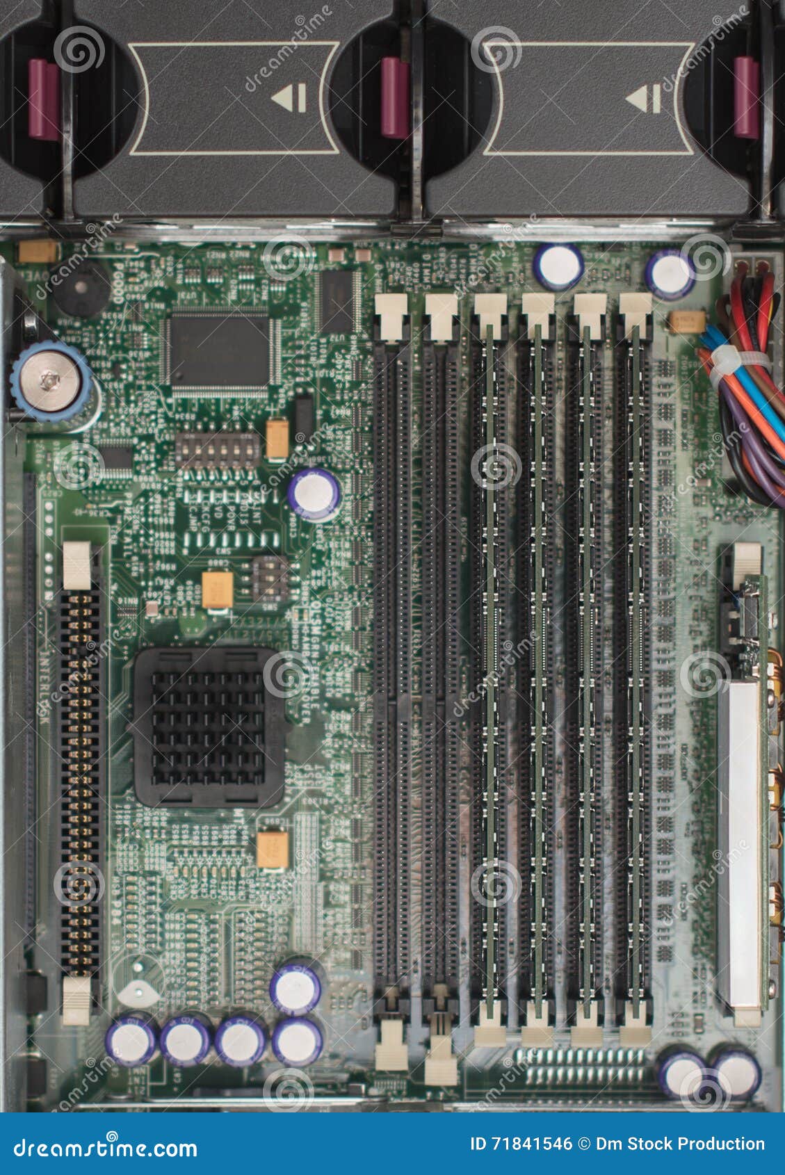 Inside of server pc. stock photo. Image of electrical - 71841546