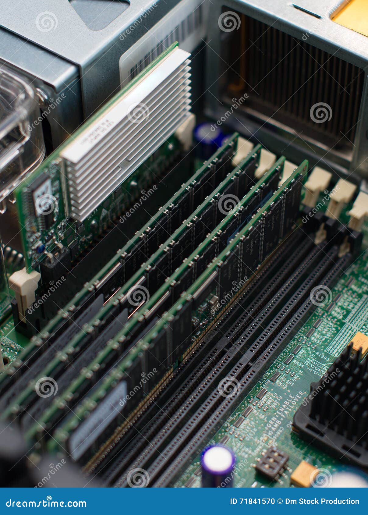 Inside of server pc. stock photo. Image of equipment - 71841570