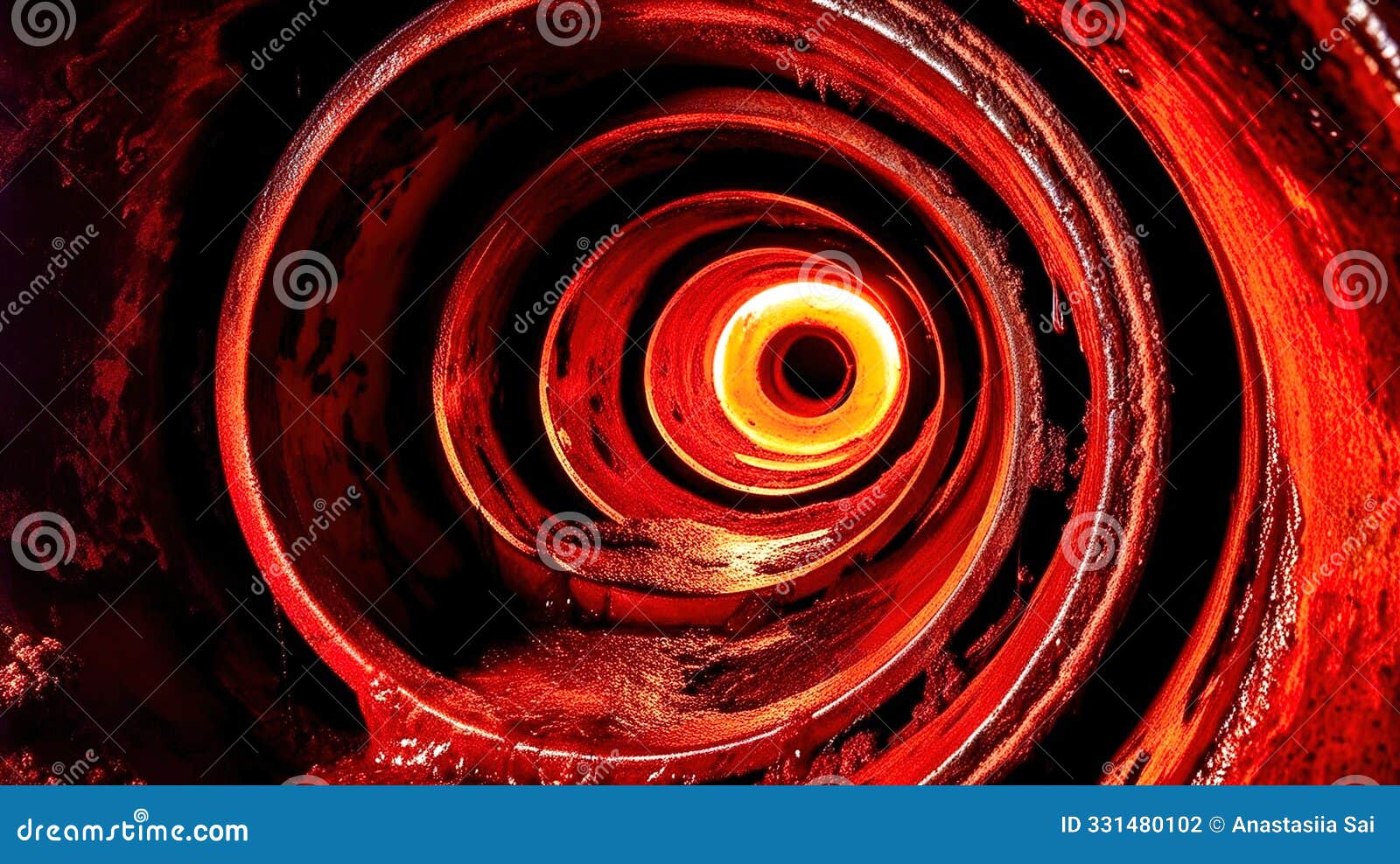 Inside a Sewer Pipe Macro Photo Stock Photo - Image of development ...