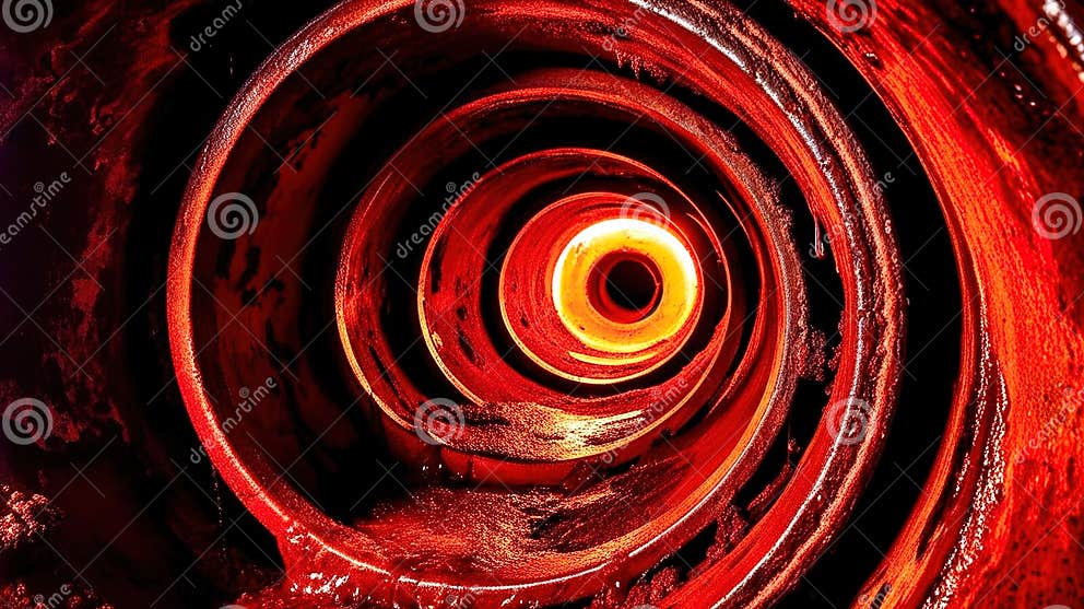 Inside a Sewer Pipe Macro Photo Stock Photo - Image of development ...